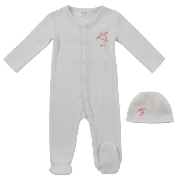 KIPP FEATHERS TERRY STRETCHIE W/HAT (3M-9M)