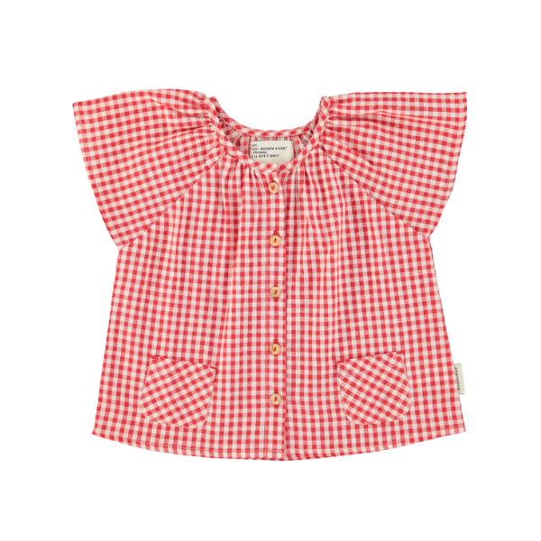 PIUPIUCHICK BUTTERFLY SLEEVES BLOUSE (12M-24M) – Klade Children's Boutique